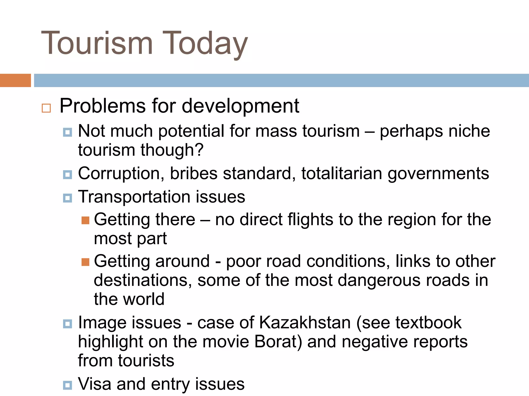 Lecture 8 tourism in central asia | PPT