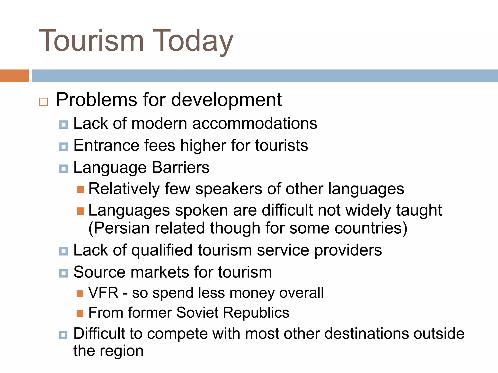Lecture 8 tourism in central asia | PPT