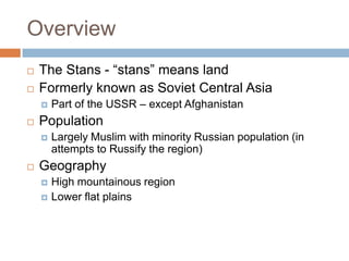 Lecture 8 tourism in central asia | PPT