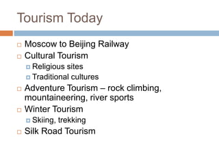 Lecture 8 tourism in central asia | PPTX