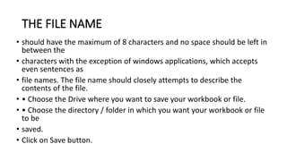 Lecture 8 using spreadsheet | PPTX