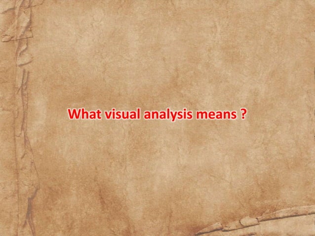 visual analysis | PPTX