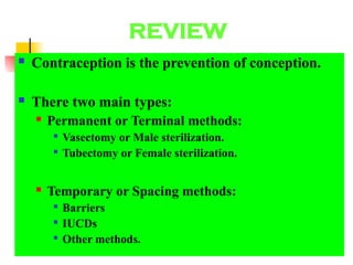 CONTRACEPTION FOR MEDICINE PRESENTATION.ppt