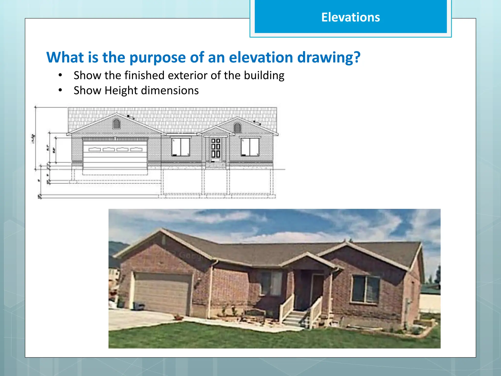 Lecture 86 (Elevations) in for planning autocad | PPT