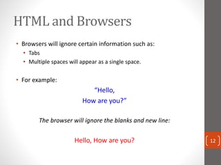 Introduction to HTML Communication Skills | PPT