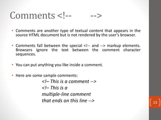 Introduction to HTML Communication Skills | PPTX