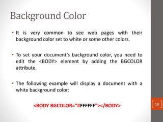 Introduction to HTML Communication Skills | PPTX