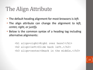 Introduction to HTML Communication Skills | PPT