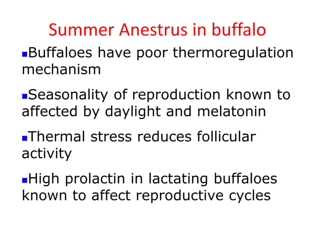 Lecture 8 anestrus in domestic animals | PDF | Pregnancy | Reproductive ...