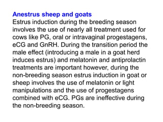 Lecture 8 anestrus in domestic animals | PDF