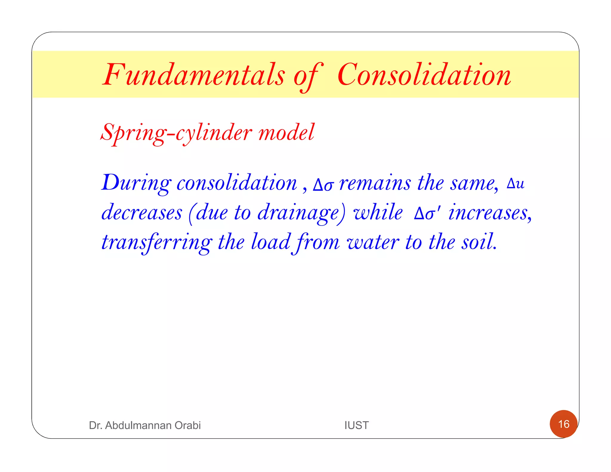 Lecture 8 consolidation and compressibility | PDF