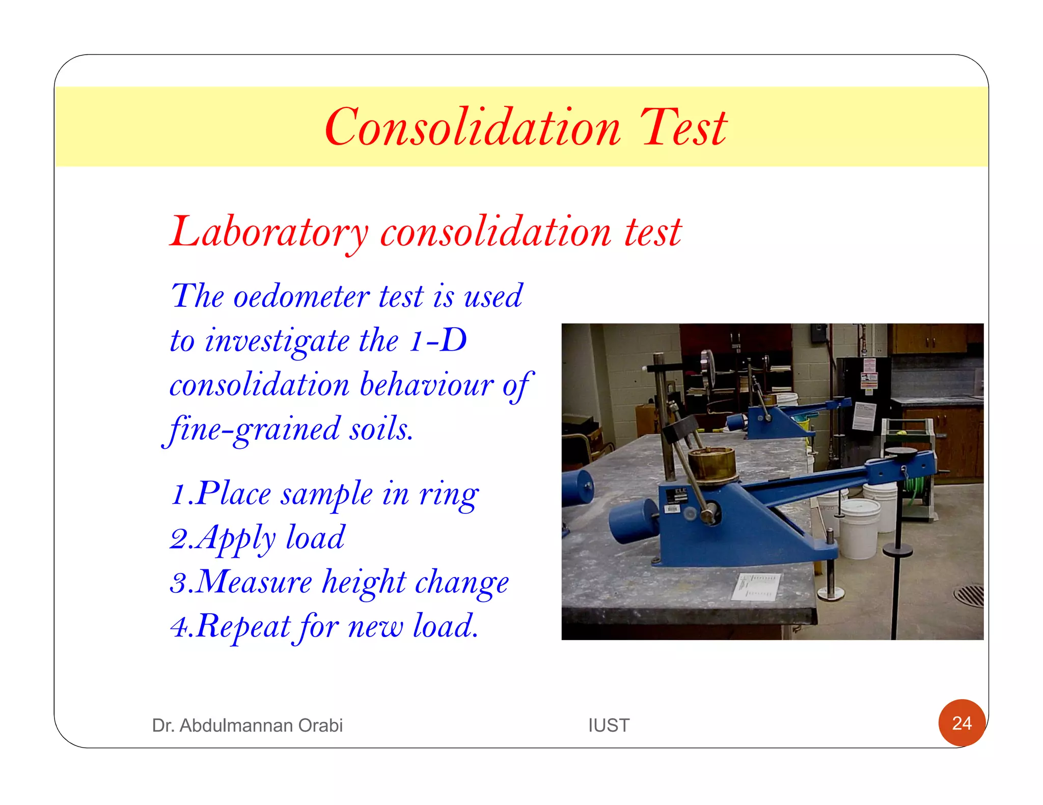 Lecture 8 consolidation and compressibility | PDF