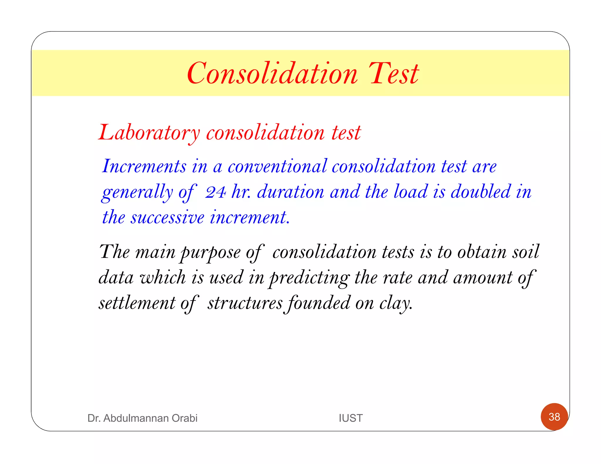 Lecture 8 consolidation and compressibility | PDF