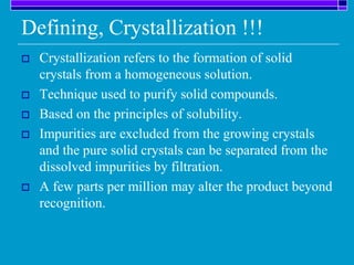 Crystallization | PPTX