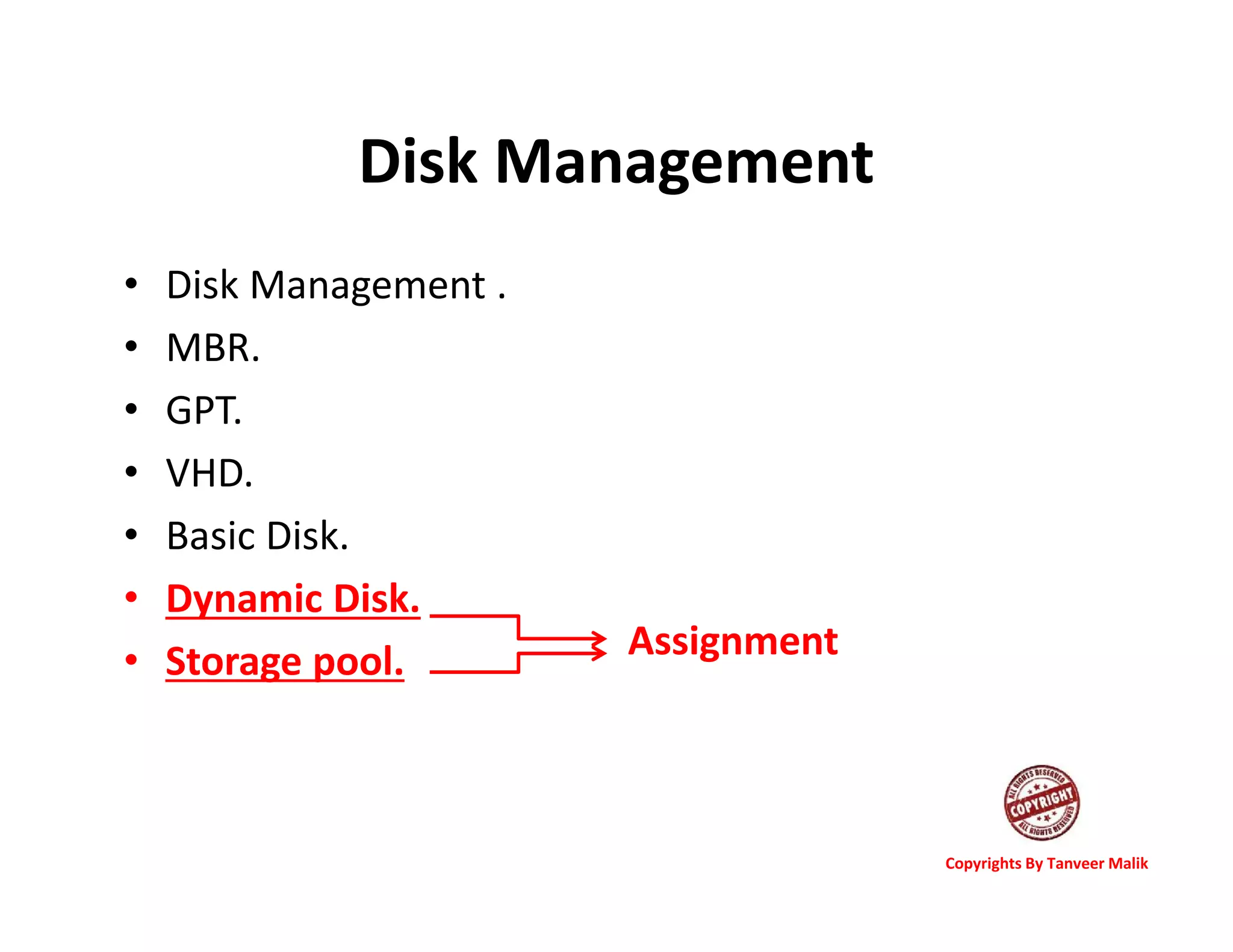 Lecture 8 disk management | PDF