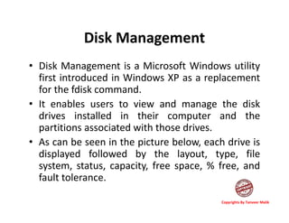 Lecture 8 disk management | PDF