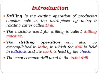 Lecture 8 drilling machine | PDF