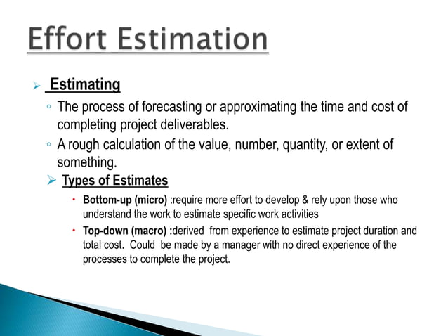 Basic Software Effort Estimation | PPT
