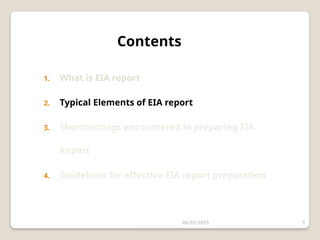 Lecture 8 EIA reproting how to report EIA | PPT