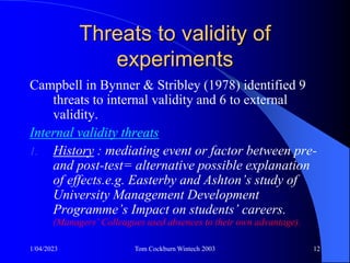 Experimental_research | PPT