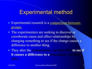 Experimental_research | PPT