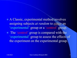 Experimental_research | PPT