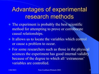 Experimental_research | PPT
