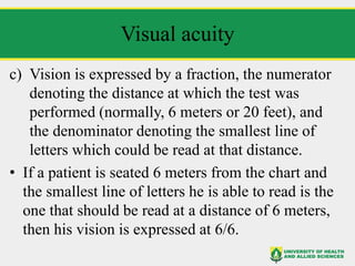 LECTURE 8 Eye Assessment.pdf Assessing the eye | PDF