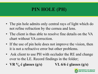 LECTURE 8 Eye Assessment.pdf Assessing the eye | PDF