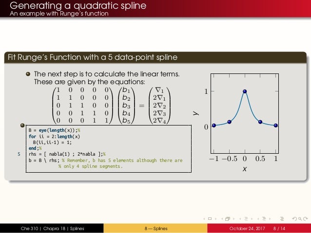Lecture 8 - Splines