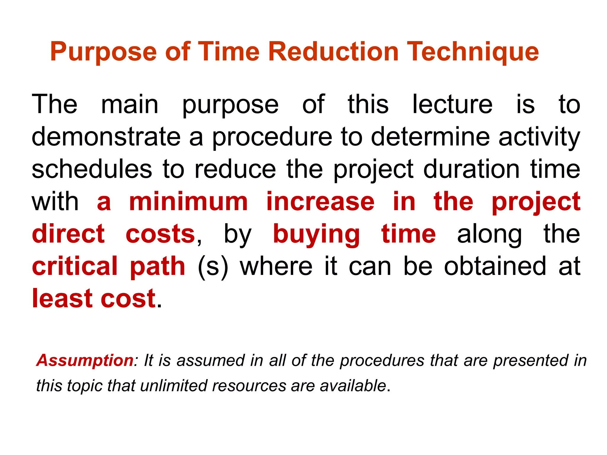 time cost trade off | PDF