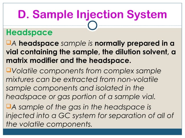 Chm260 Gas Chromatography Ppt Chemistry Science