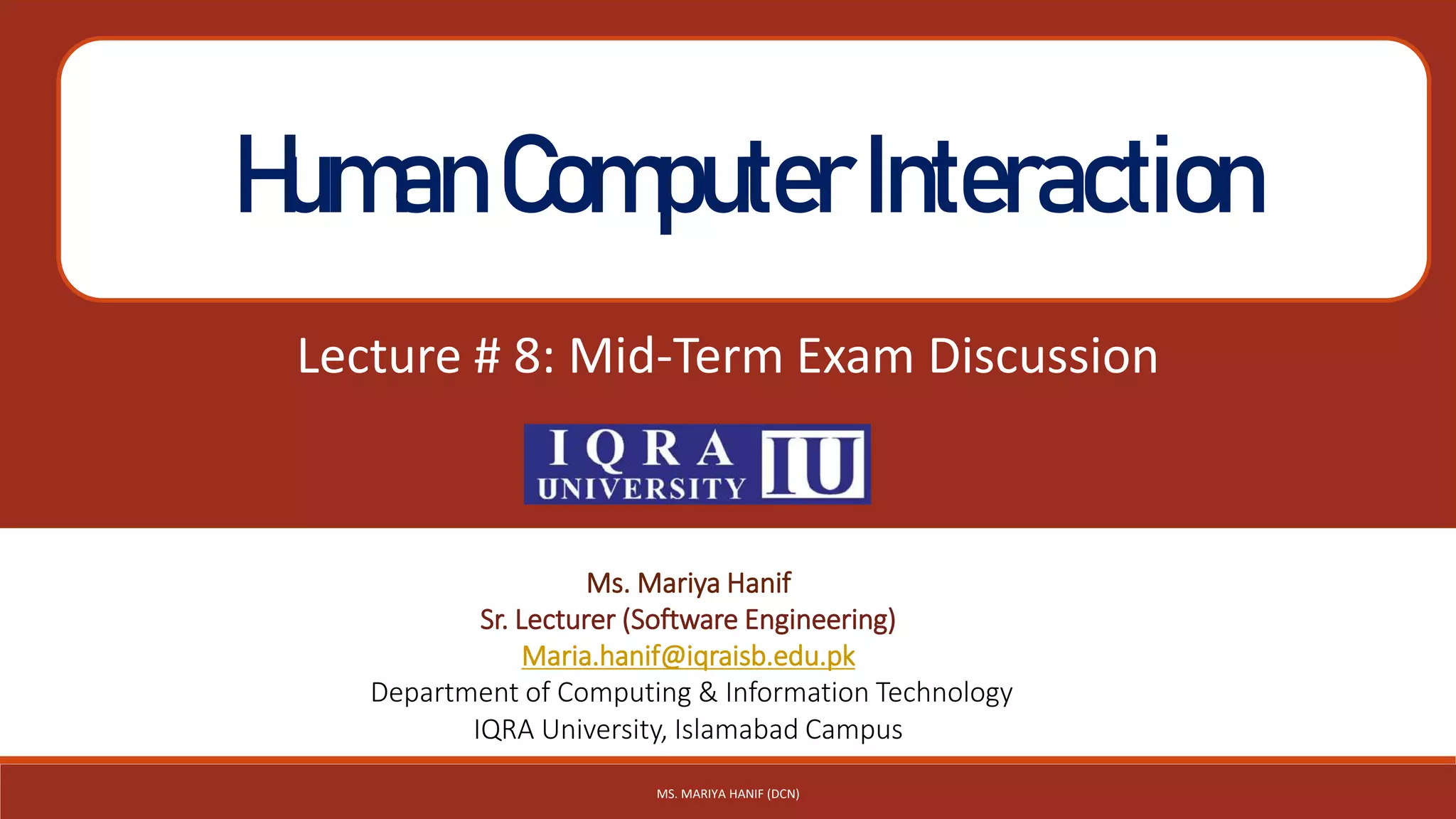 Lecture # 8 (HCI).pptx