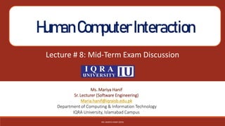Lecture # 8 (HCI).pptx
