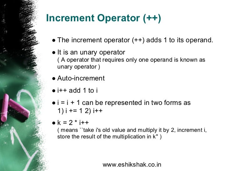 Lecture 8 increment_and_decrement_operators Lecture 8 increment_and_decrement_operators