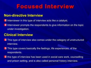 interview method | PPT