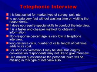 interview method | PPT