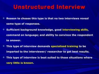 interview method | PPT