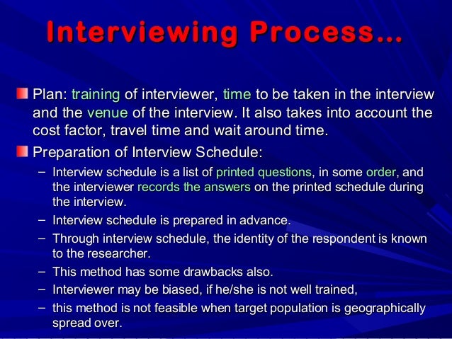 interview method