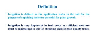 Lecture_8 System of Irrigation and it's layout .pptx