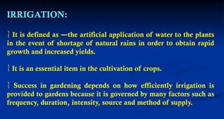 Lecture_8 System of Irrigation and it's layout .pptx