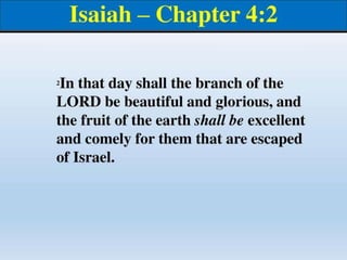 Lecture 8; Isaiah 4 & 5 | PPTX