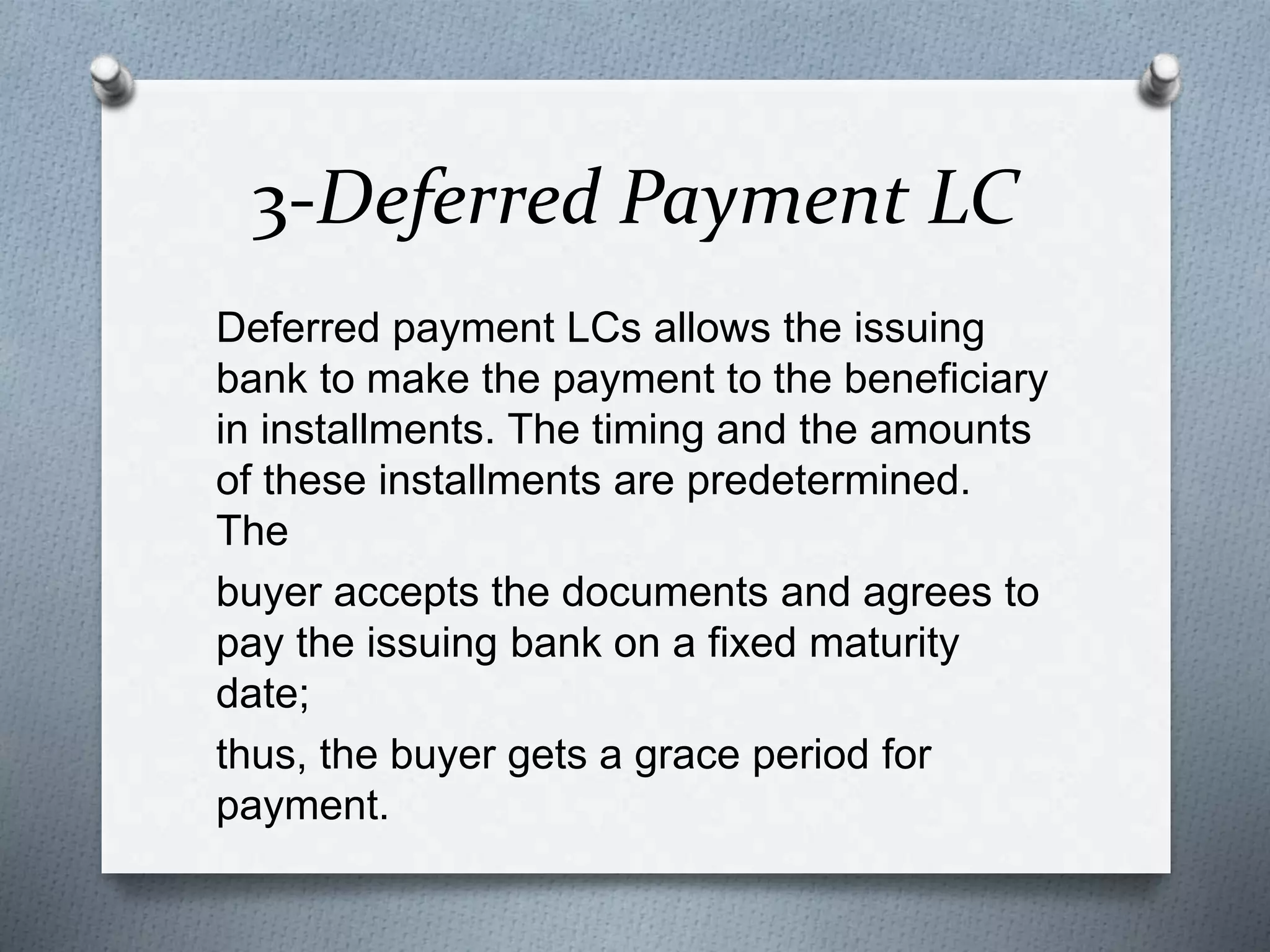 Lecture 8 letter of credit, procedure lc, kind of lc | PPTX