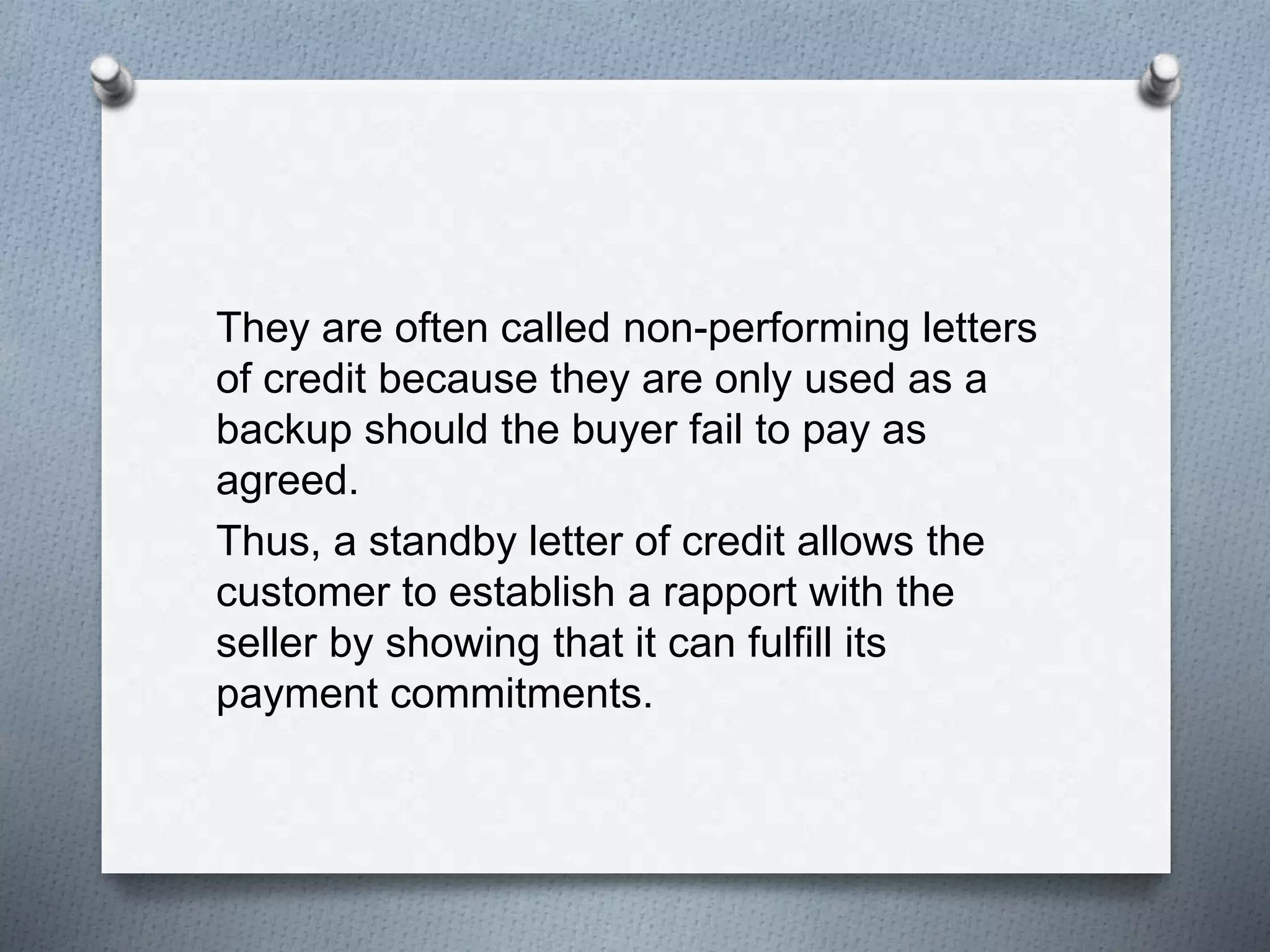 Lecture 8 letter of credit, procedure lc, kind of lc | PPTX