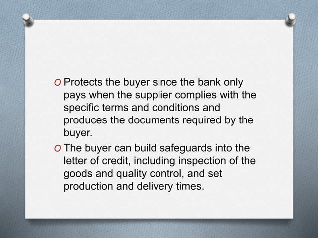 Lecture 8 letter of credit, procedure lc, kind of lc | PPTX | Credit ...
