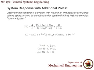 Lecture 8 Me 176 2 Time Response | PDF | Physics | Science