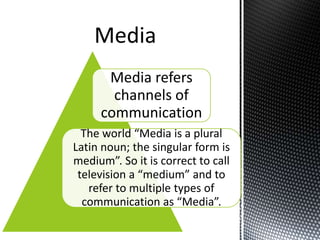 Lecture 8 Media and Society | PPTX
