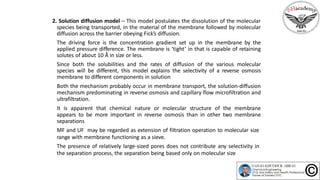 Episode 65 : Membrane separation processes | PPTX