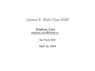 Lecture8 multi class_svm | PDF