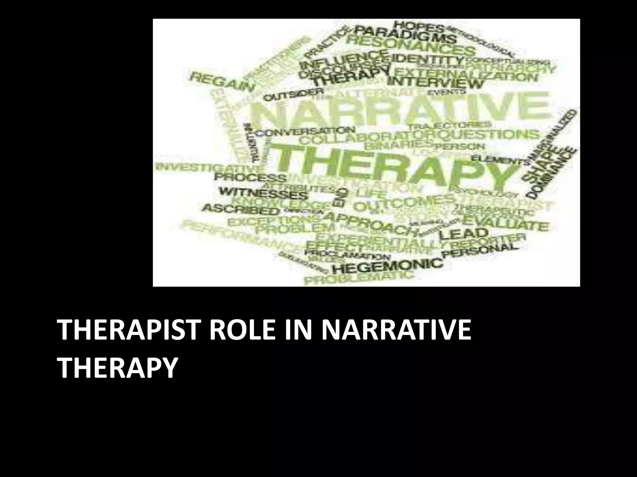 Lecture 8 narrative therapy | PPTX